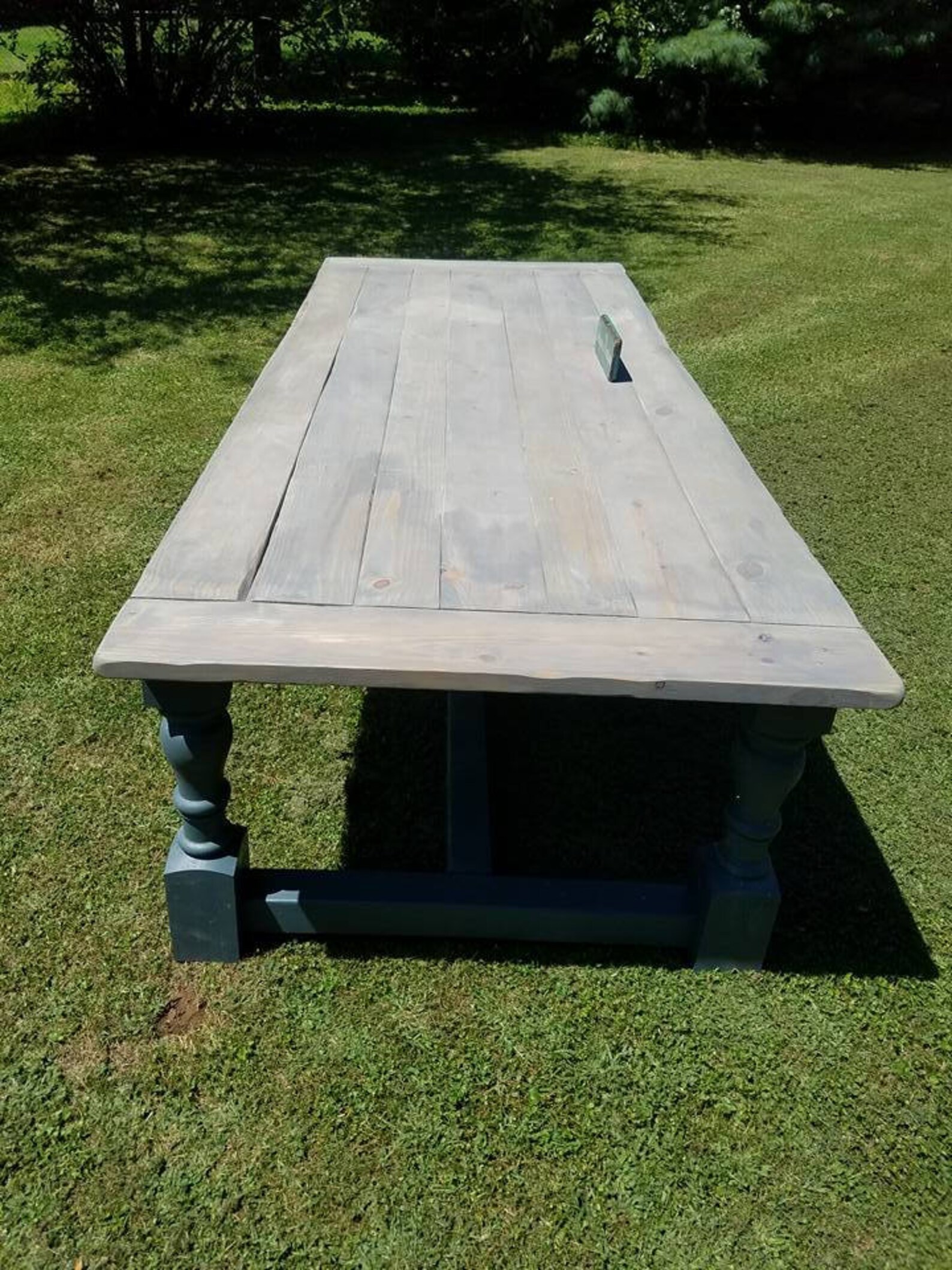 New England Farmhouse Rustic TABLE Breadboard Ends Massive | Etsy