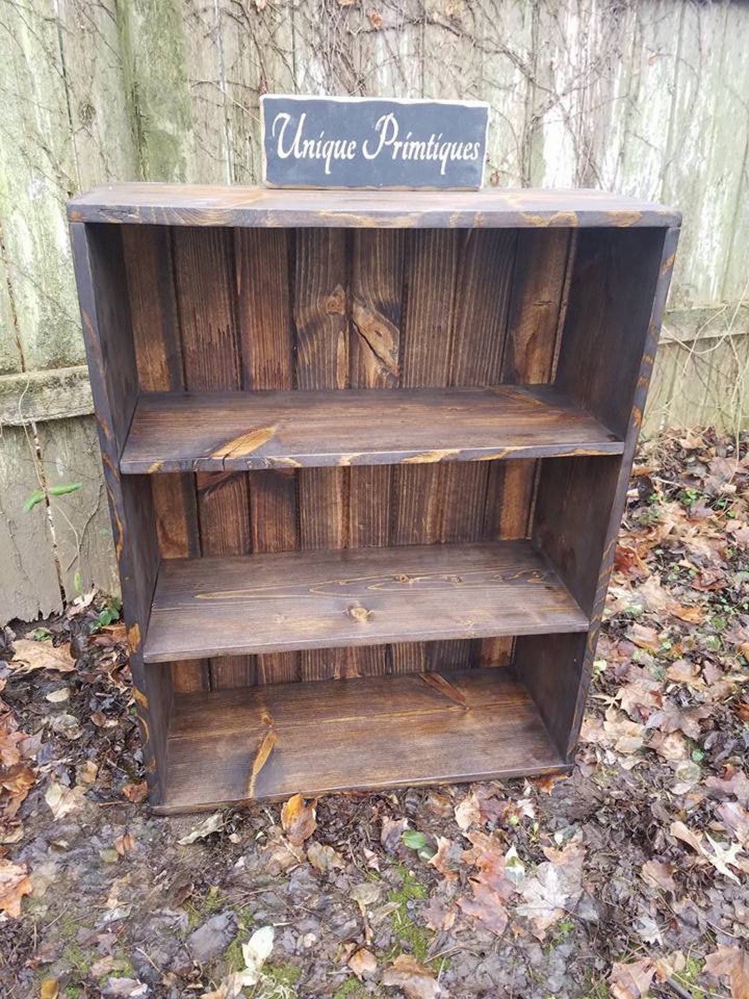 RUSTIC FARMHOUSE BOOKCASE Farm House Country Cabin Shelving - Etsy