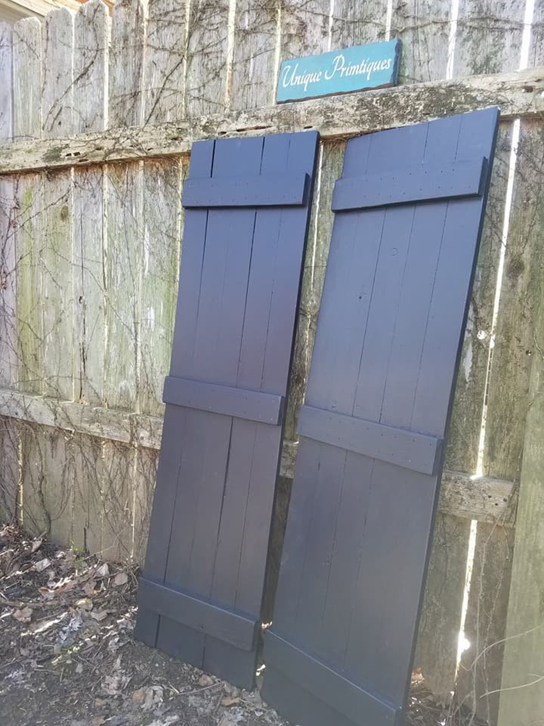 Rustic Wood Shutters Country Barn Display Indoor Outdoor Primitive ...