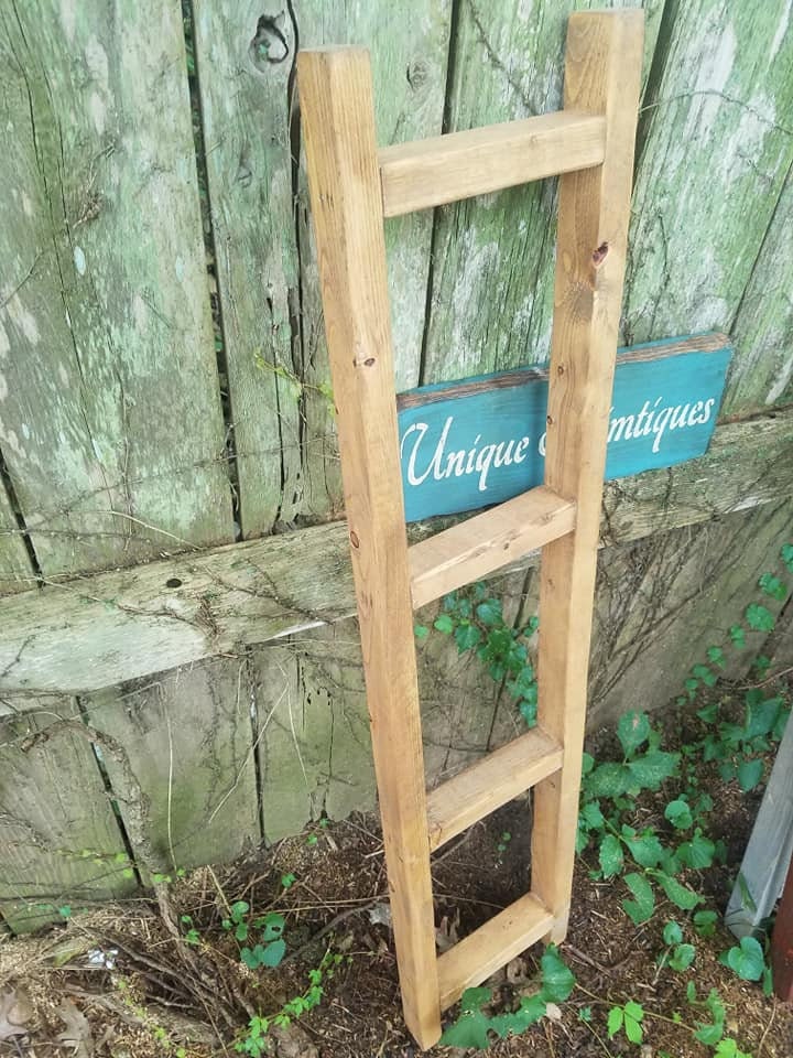 RUSTIC WOOD LADDER Home Decor Custom Sizes Colors Jewelry | Etsy