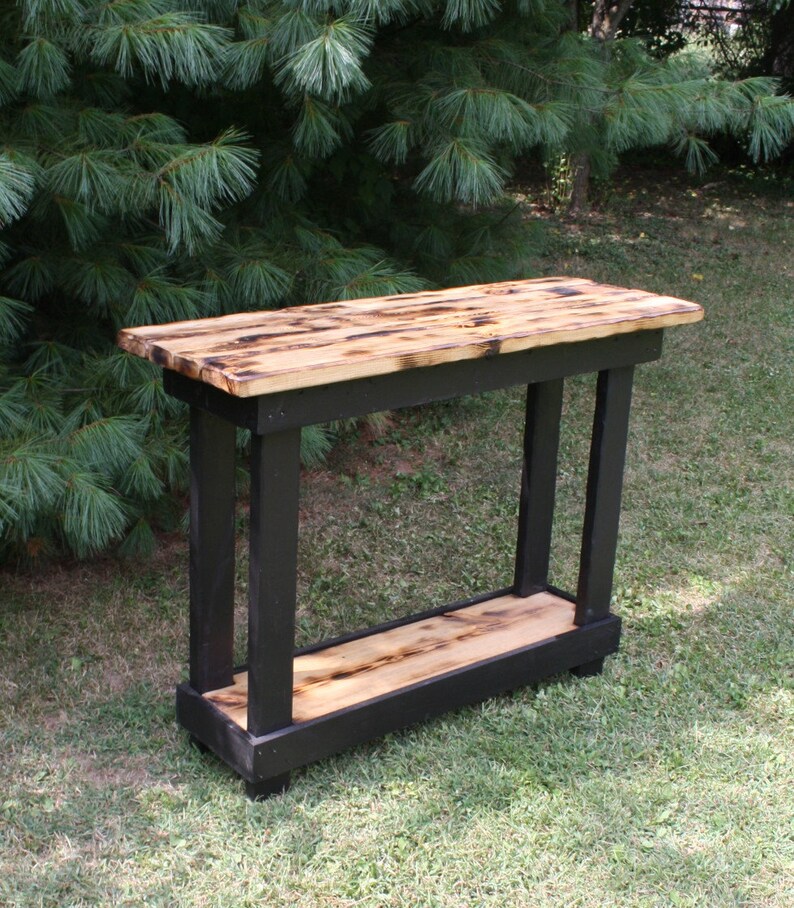 Reclaimed FIRE DAMAGED Wood by Unique Primtiques Golden Oak Stain Black ...