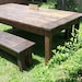 RUSTIC FARMHOUSE TABLE Farm House Kitchen Dining Dark Walnut - Etsy