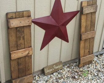 Rustic Wood Shutters Country Barn Display Indoor Outdoor | Etsy