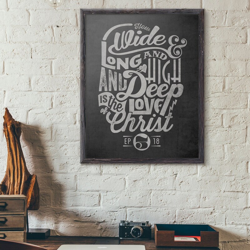 Verse Chalkboard - Etsy