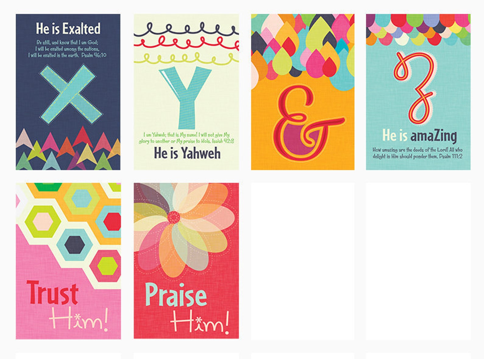 Church Nursery Art, Christian Kids Scripture Art Prints, Abc's of God ...