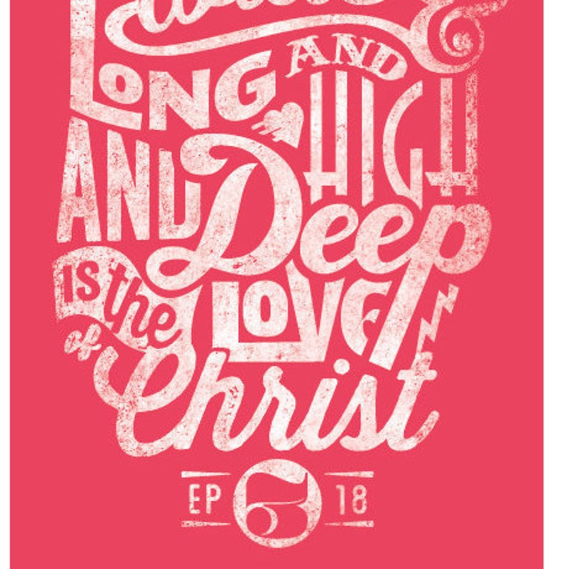 Scripture Art Print, Bible Verse Typography Christian Wall Decor - Hand ...