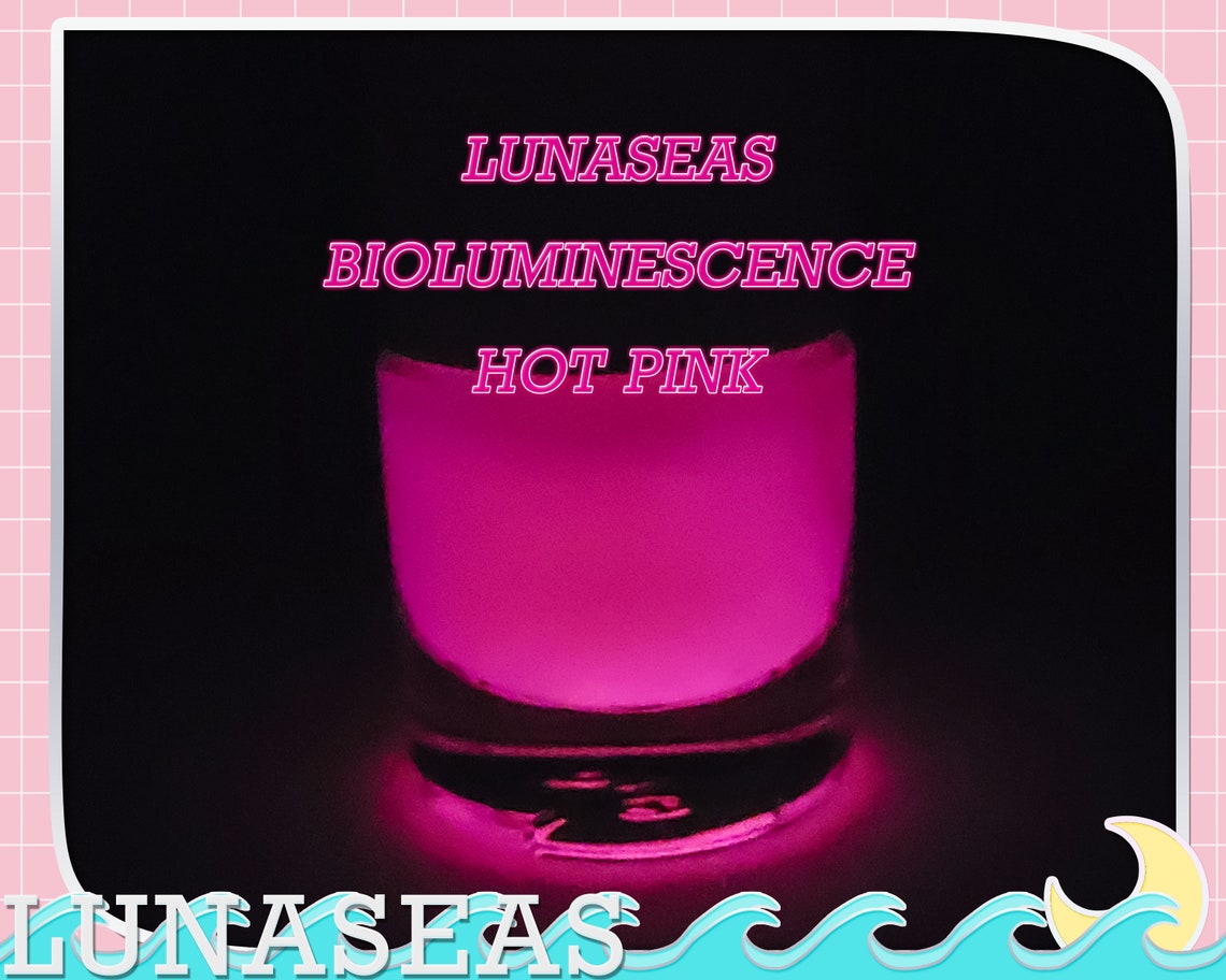 Bioluminescence Hot Pink Glow in the Dark Nail Polish - Etsy