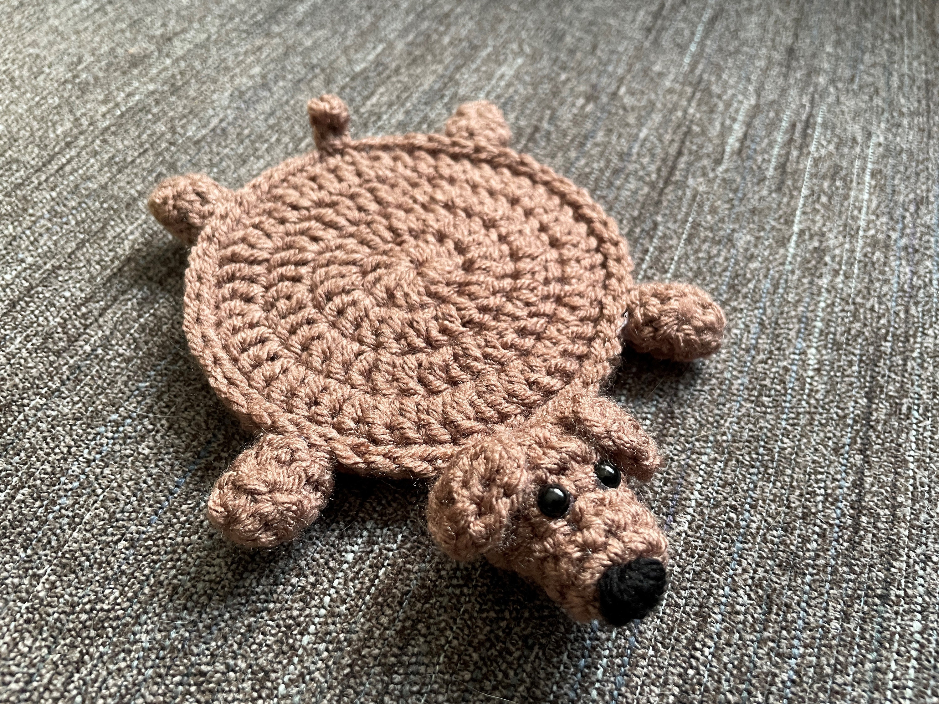 Dog Crochet Coaster, Crochet Drink Coasters, Mug Rugs, Dog Decor, Home ...