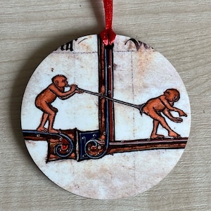 Medieval Butt Trumpet Tree Decorations - Double Sided - Etsy