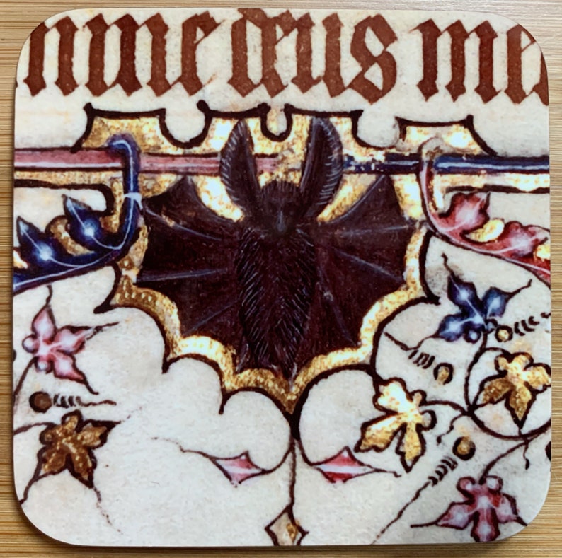 Medieval Bat Coasters - Set of 4 - Etsy UK