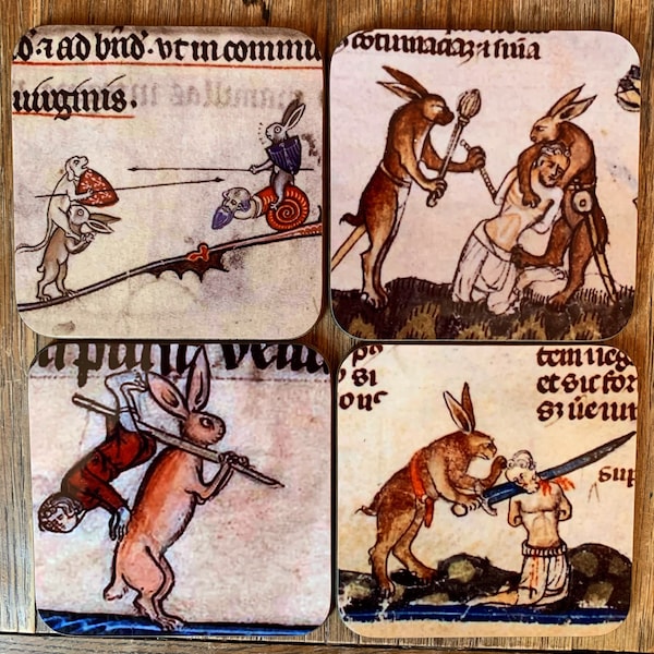 Medieval Rabbits - Etsy