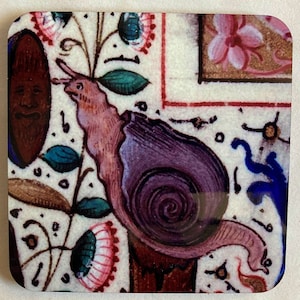 Medieval Snail Coasters - Set of 4 - Etsy