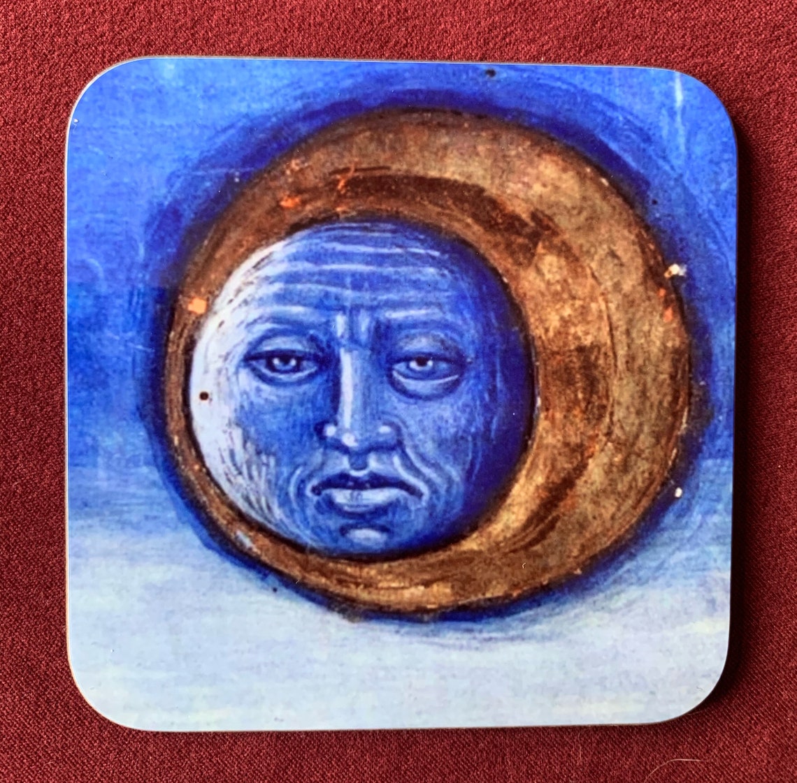 Medieval Sun and Moon Coasters Set of 4 | Etsy UK