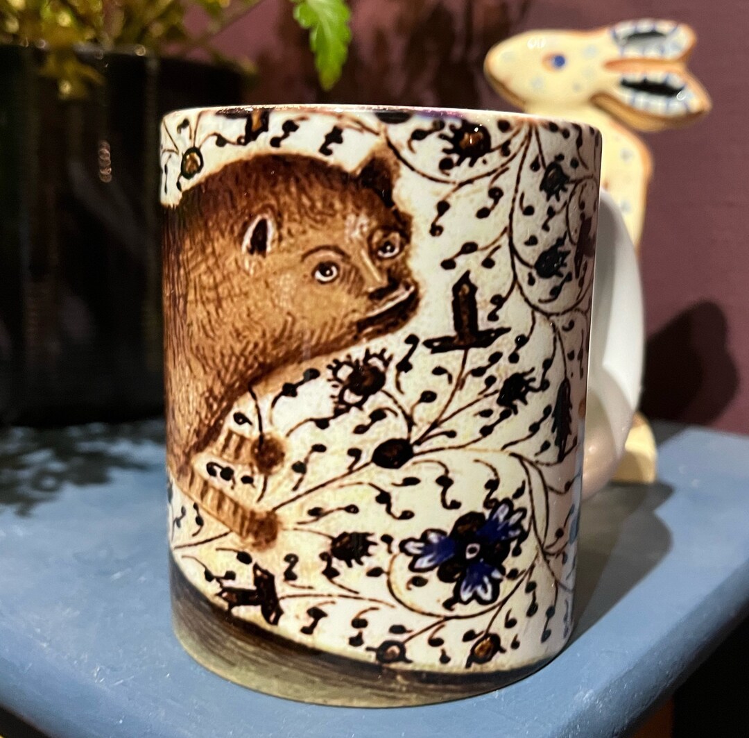 Medieval Cat Marginalia Mug - Etsy UK