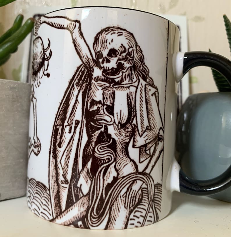 Medieval Woodcut Dance of Death Mug - Etsy