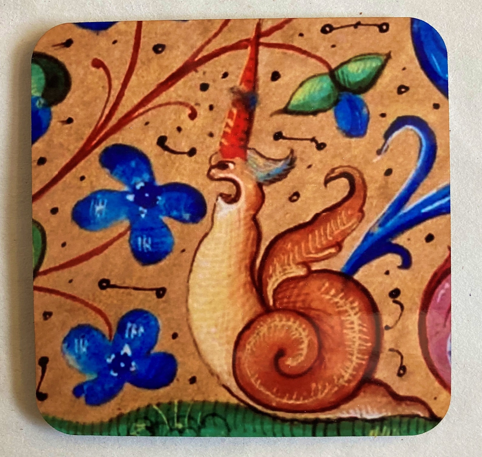 Medieval Snail Coasters - Set of 4 - Etsy