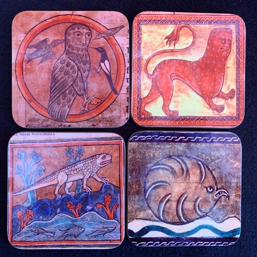 Medieval Bat Coasters Set of 4 - Etsy UK