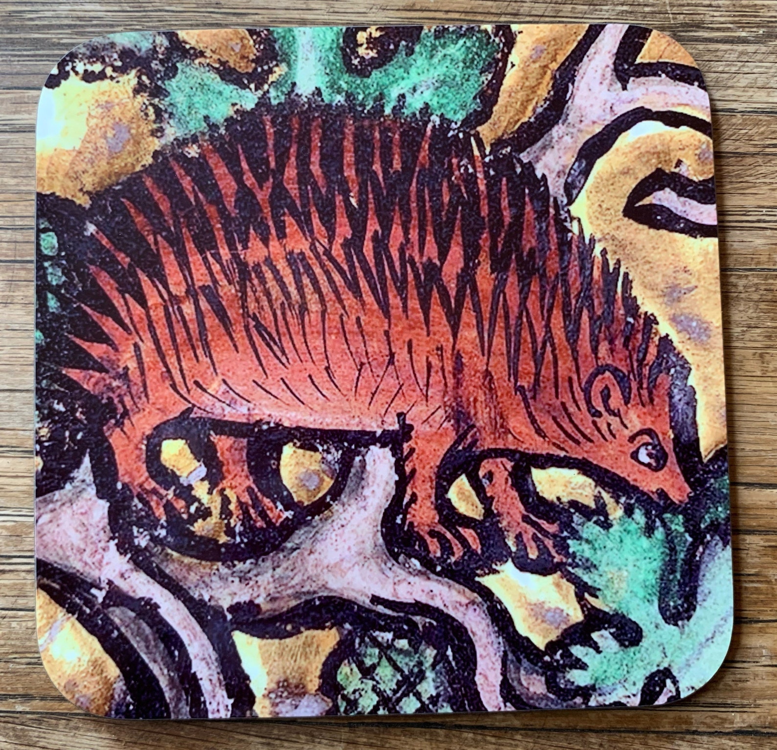 Medieval Hedgehog Coasters Set of 4 - Etsy