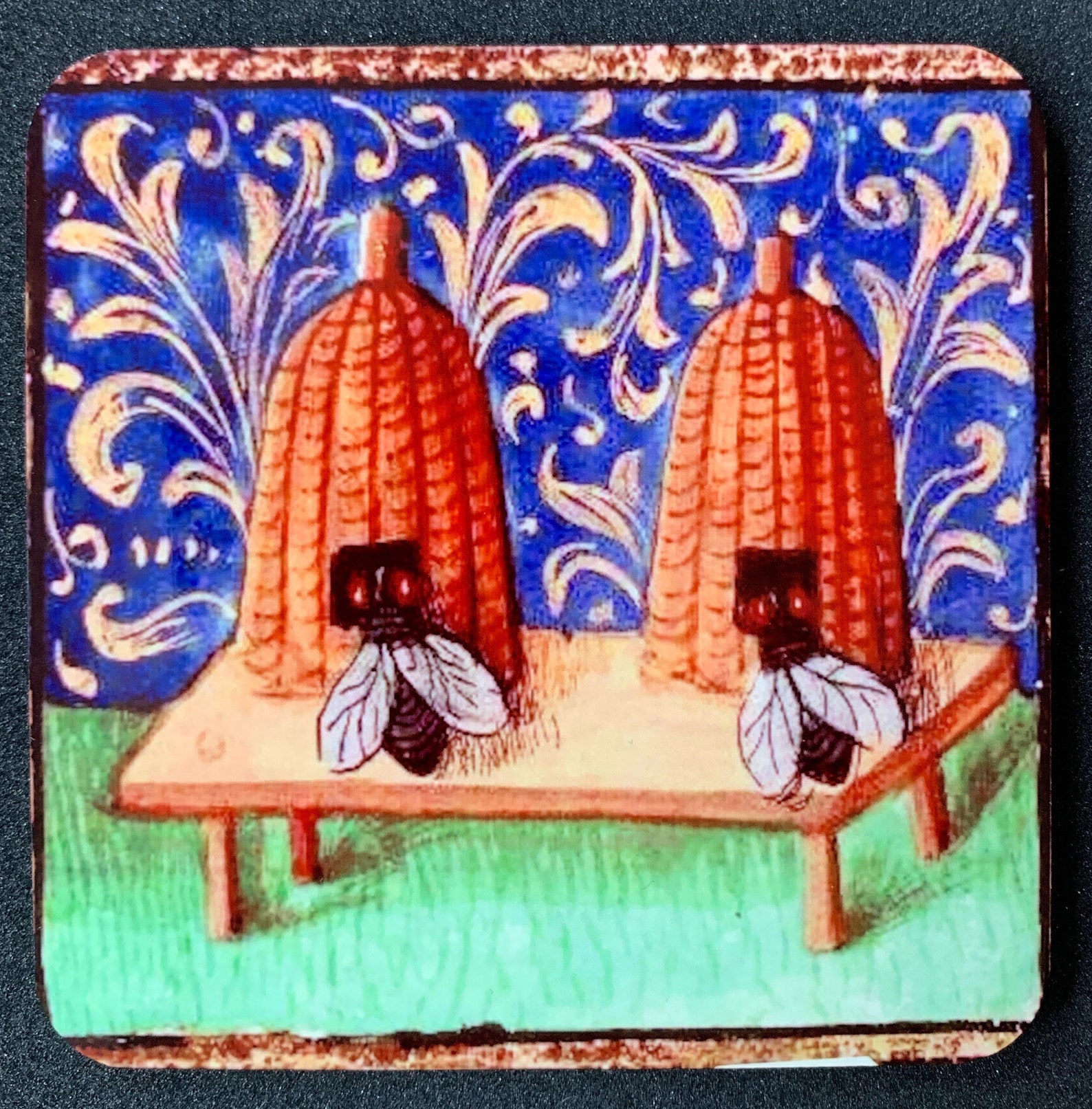 Medieval Bee Coasters Set of 4 - Etsy UK