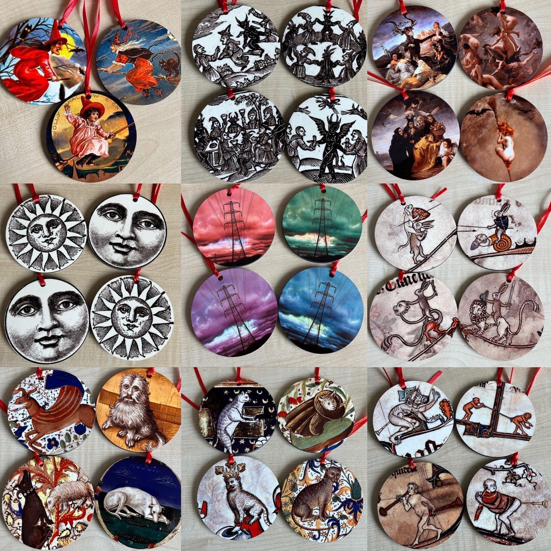 Mix and Match Tree Decorations Set of 4 You Choose the Designs - Etsy