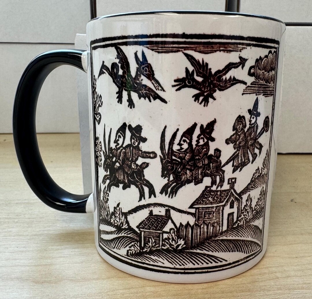 Witches Riding Goats Mug - Etsy UK
