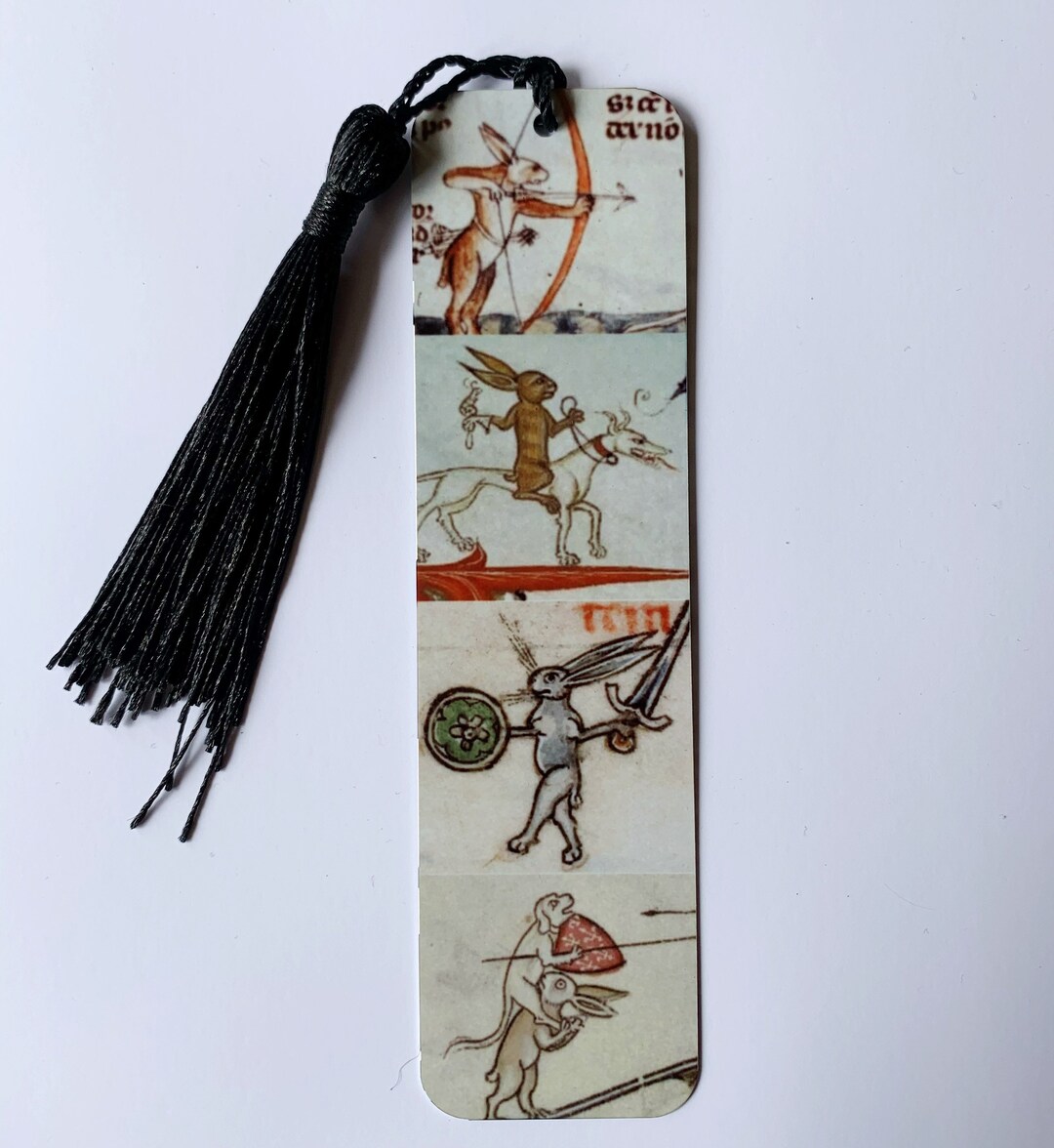 Medieval Rabbit Bookmark (aluminium) - Etsy