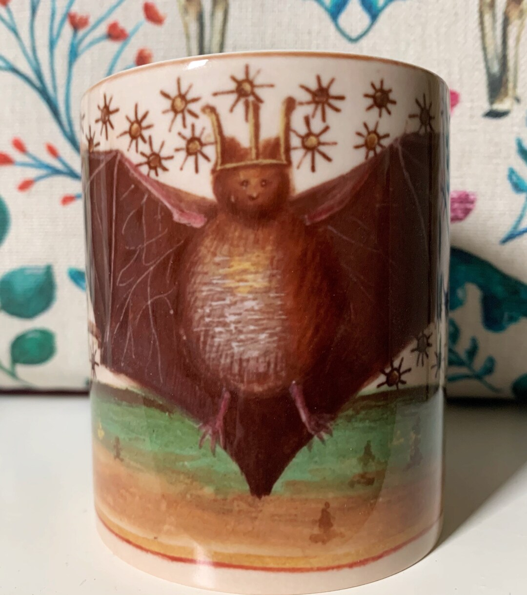 Medieval Crowned Bat Mug - Etsy