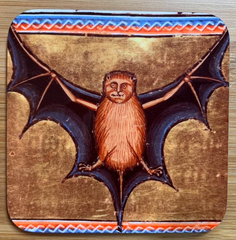 Medieval Bat Coasters - Set of 4 - Etsy UK