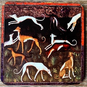 Medieval Greyhound Coasters - Set of 4 - Etsy UK