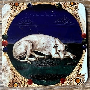 Medieval Greyhound Coasters - Set of 4 - Etsy UK