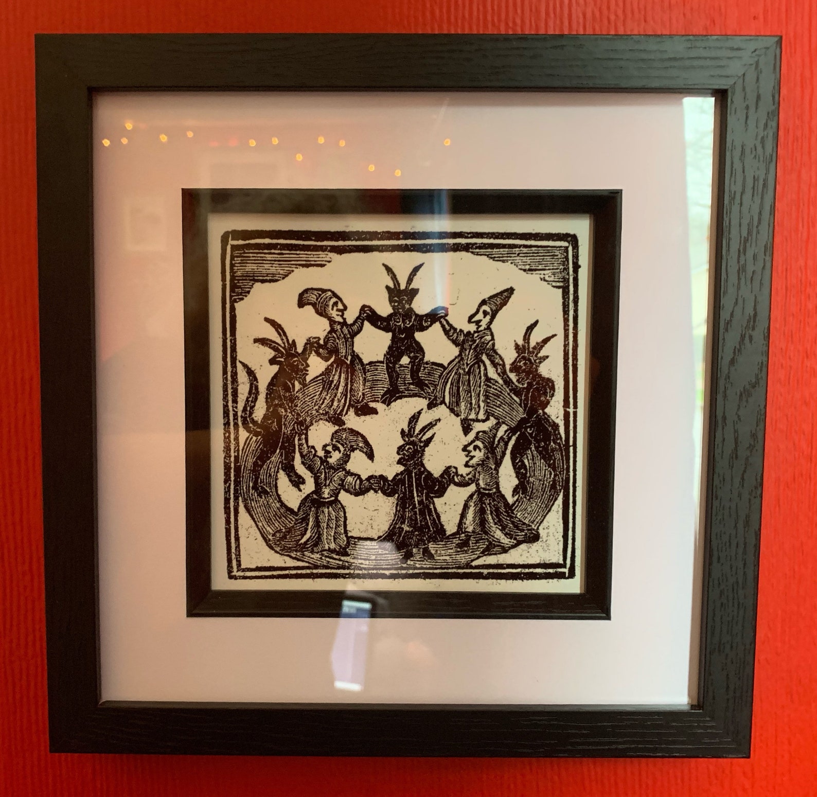 Framed Print of Woodcut Witches Dancing With Devils - Etsy