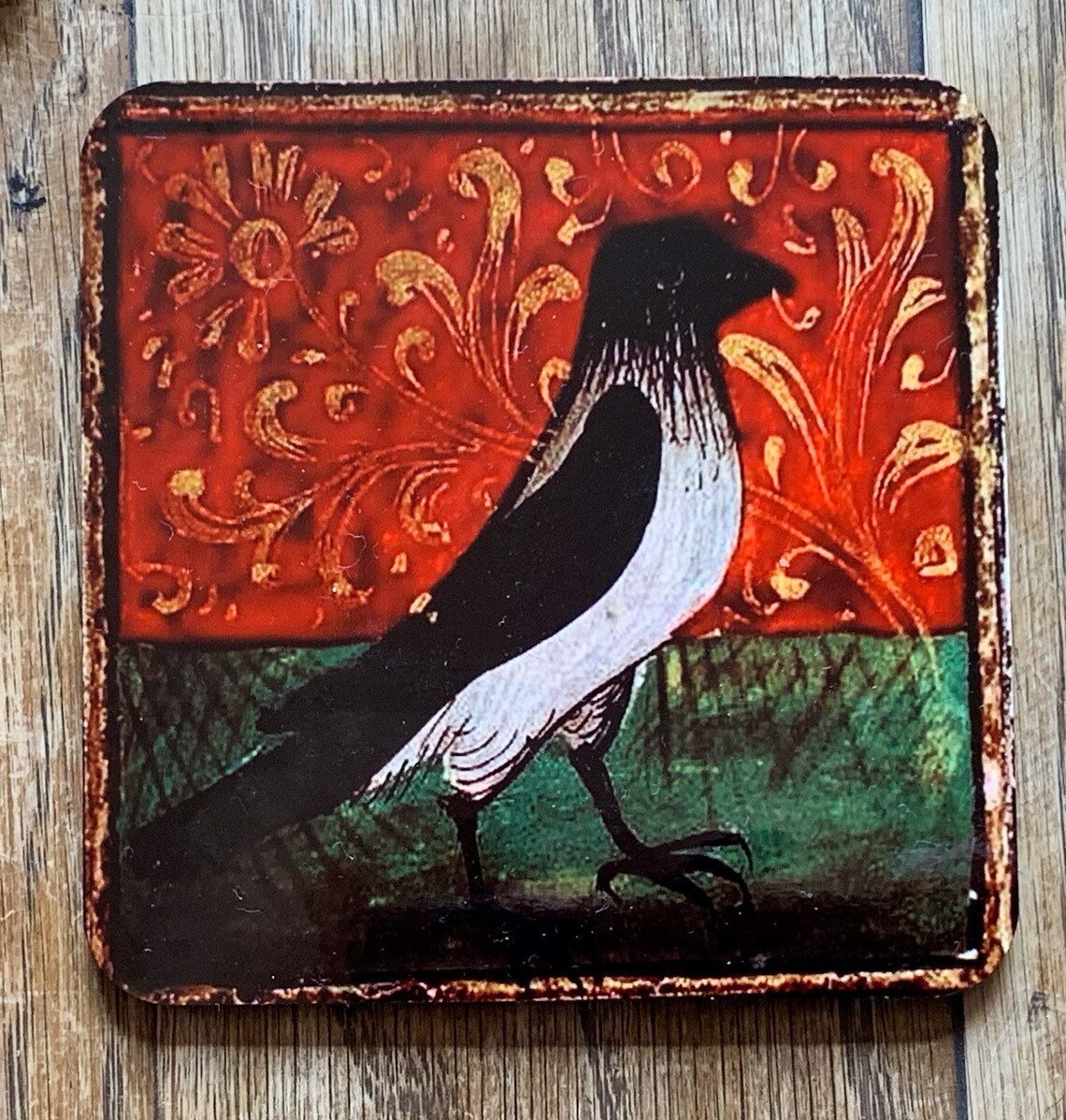 Medieval Crow Coasters - Set of 4 - Etsy