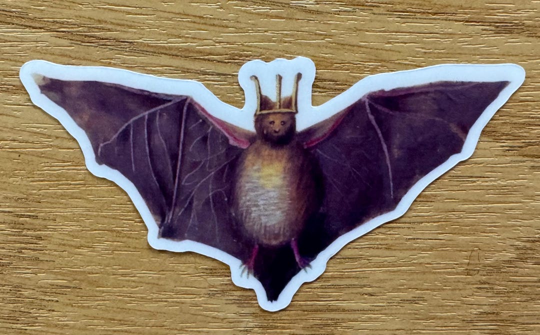 Medieval Bat Sticker - Etsy