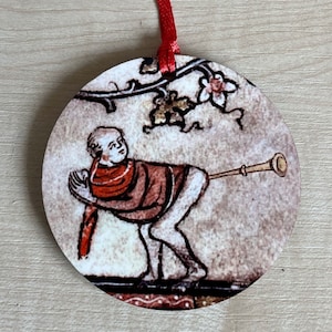 Medieval Butt Trumpet Tree Decorations - Double Sided - Etsy