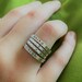Sterling Silver Slender Name Rings - Etsy