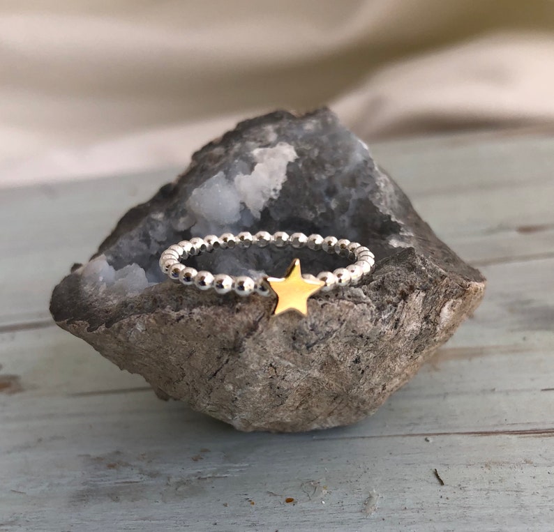 Tiny Star Ring - Etsy