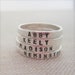 Sterling Silver Slender Name Rings - Etsy