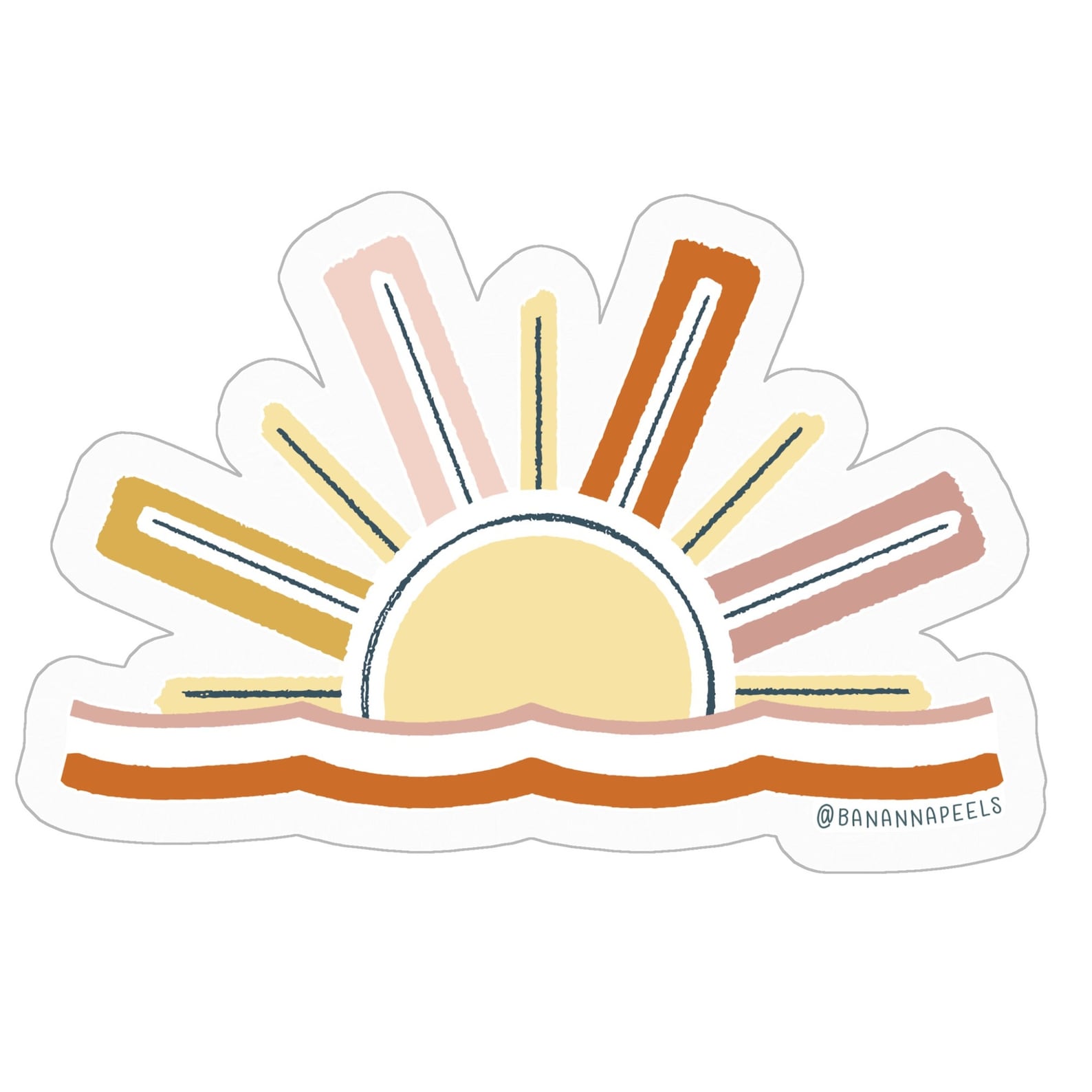 Sunset Sticker 2.5 X 4.25 - Etsy