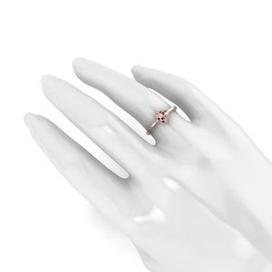 14K Gold Ladybug Ring Love Bug Ring Lucky Black Diamonds Ring Wish Ring ...