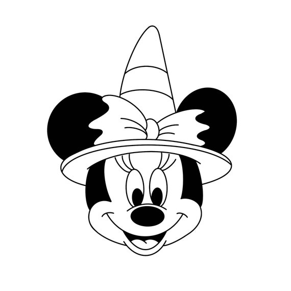 Minnie Mouse Halloween Coloring Pages