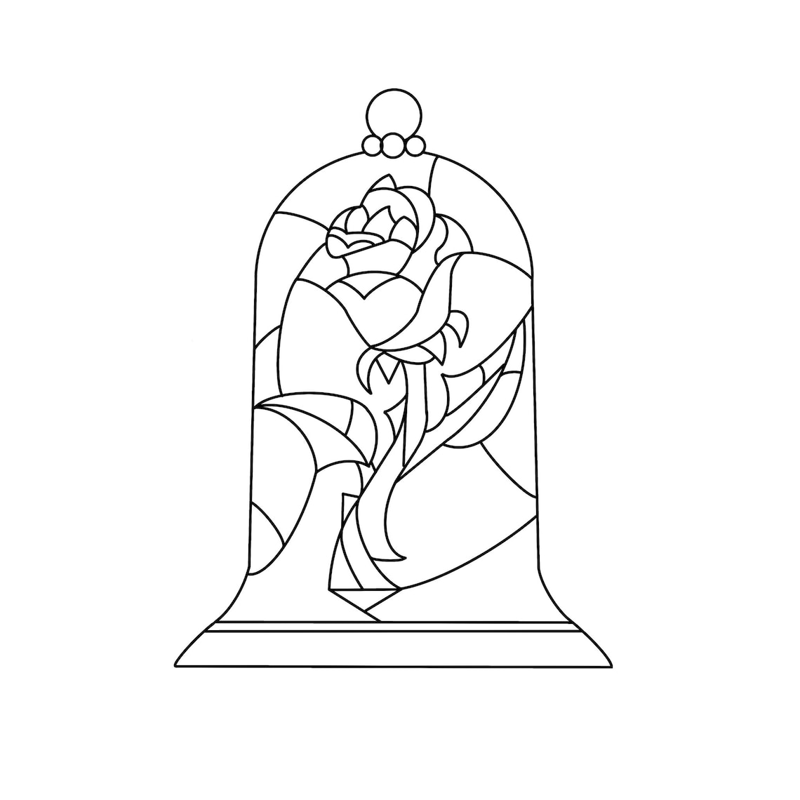 Enchanted Rose Beauty and the Beast Svg/png/pdf/jpeg Digital - Etsy