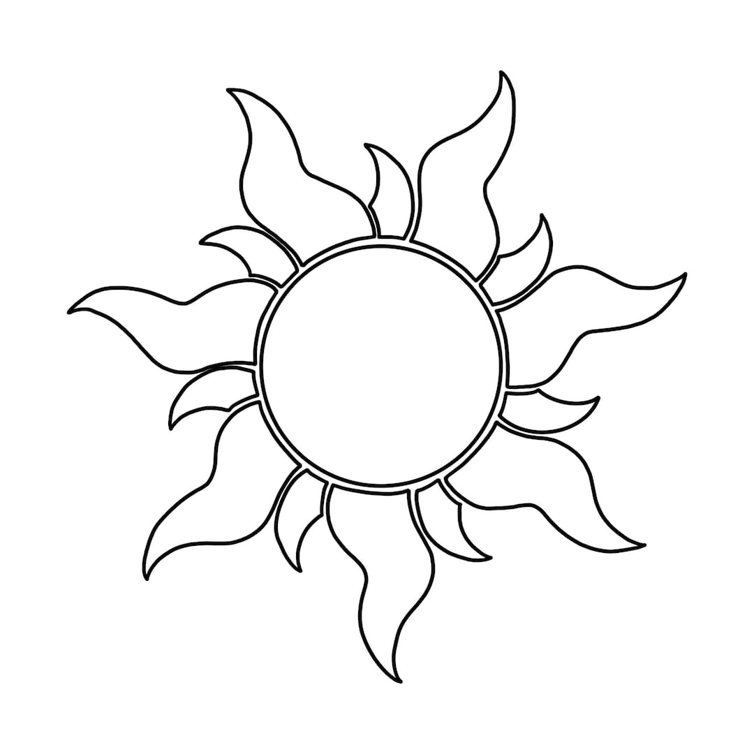 Tangled Sun tangled Digital Files Svg/pdf/png/jpeg Kids - Etsy