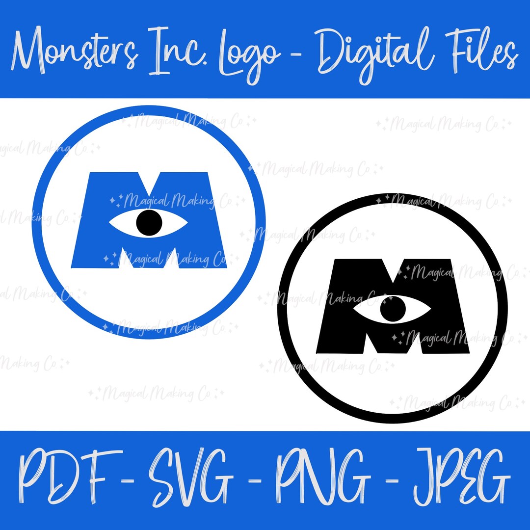 Monsters Inc. Logo (monsters Inc.) Digital Files - Svg/png/pdf/jpeg - Etsy