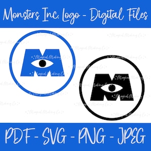 Monsters Inc. Logo (monsters Inc.) Digital Files - Svg/png/pdf/jpeg - Etsy