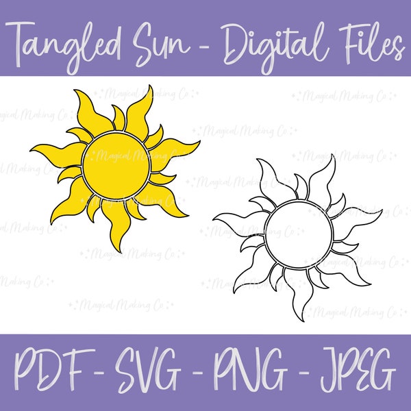 Tangled Sun - Etsy