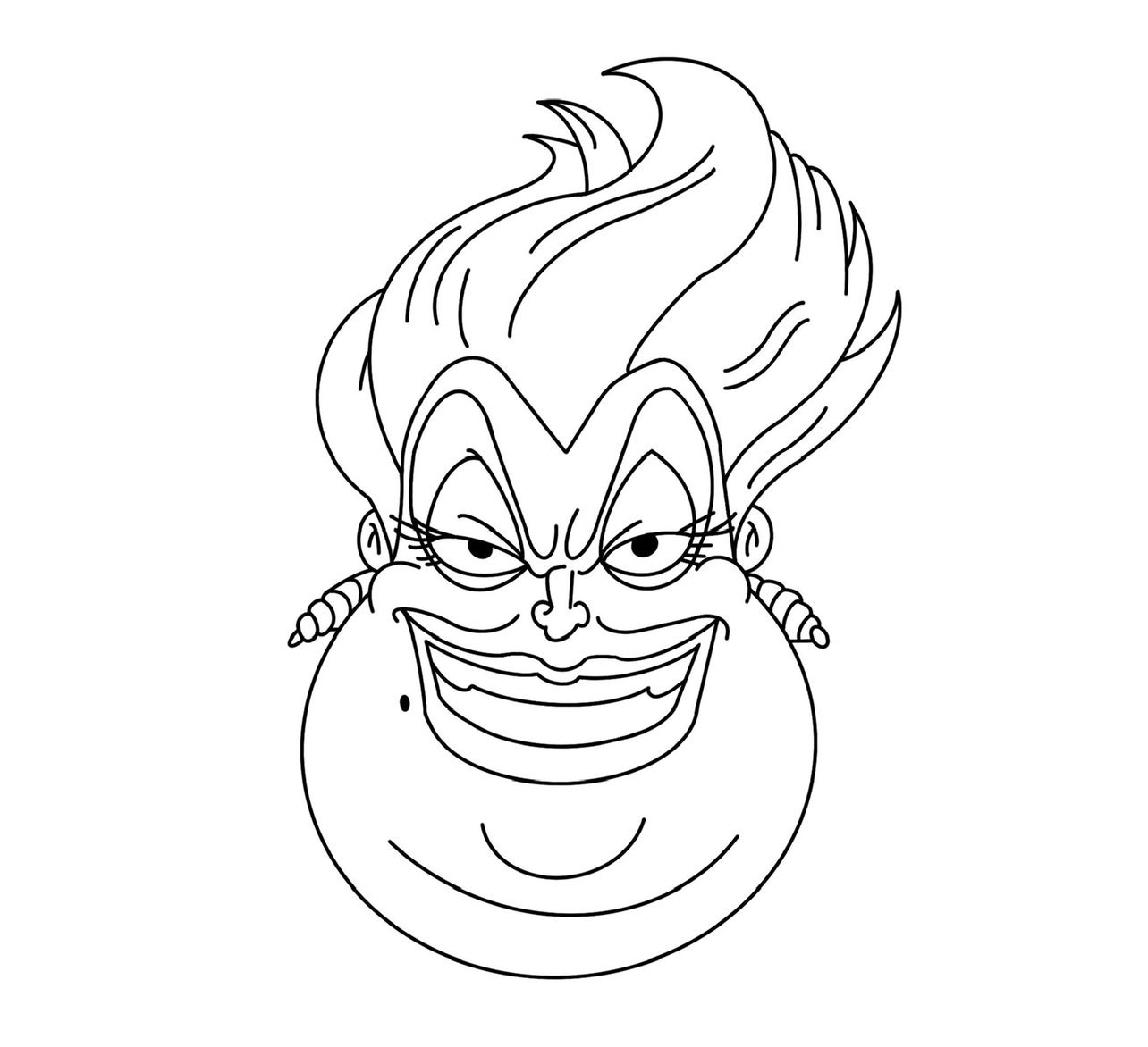 Ursula Little Mermaid Coloring Pages