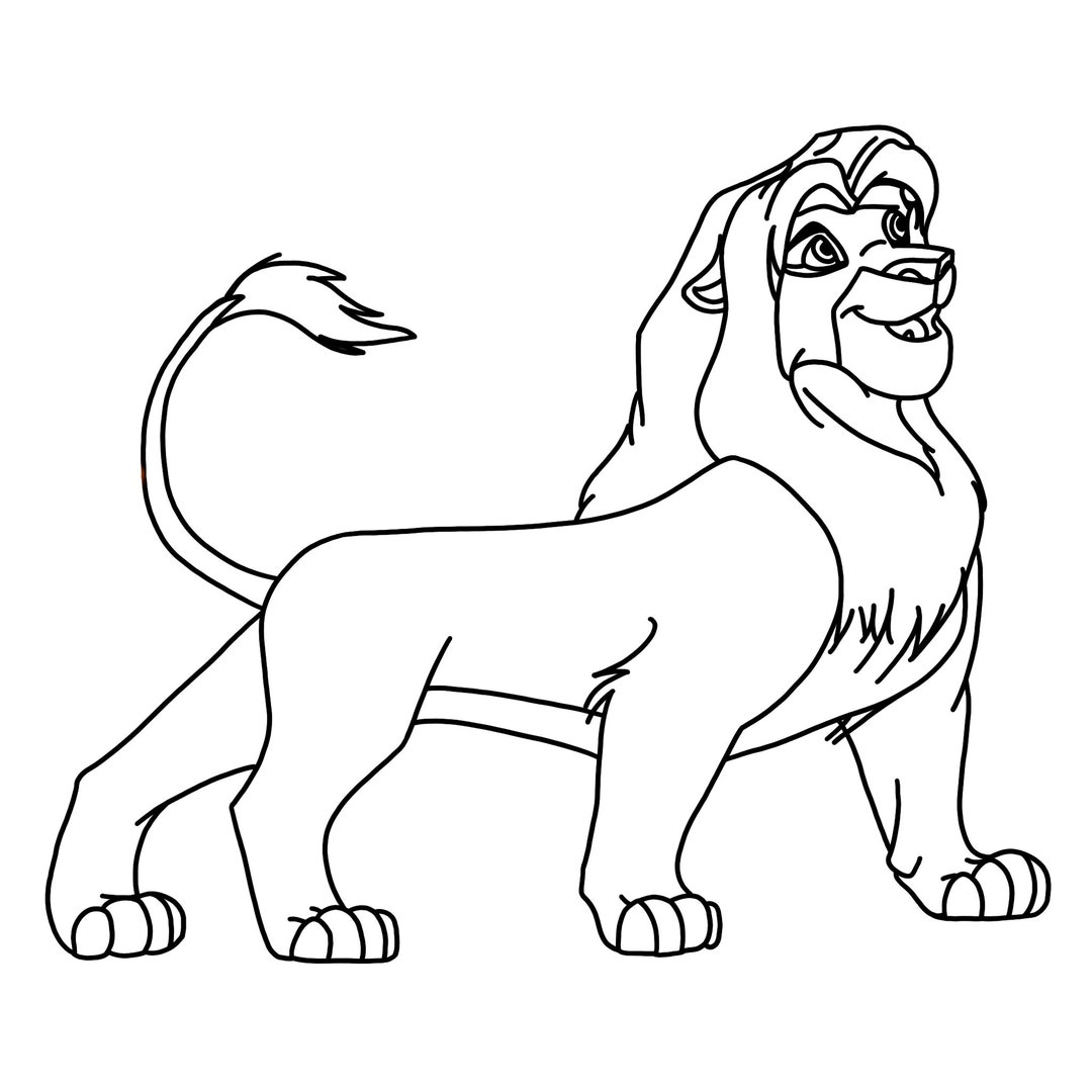 Adult Simba the Lion King Digital Files Svg/pdf/png/jpeg the Lion King ...