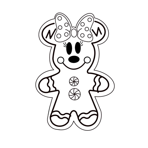 Mickey Gingerbread Svg - Etsy