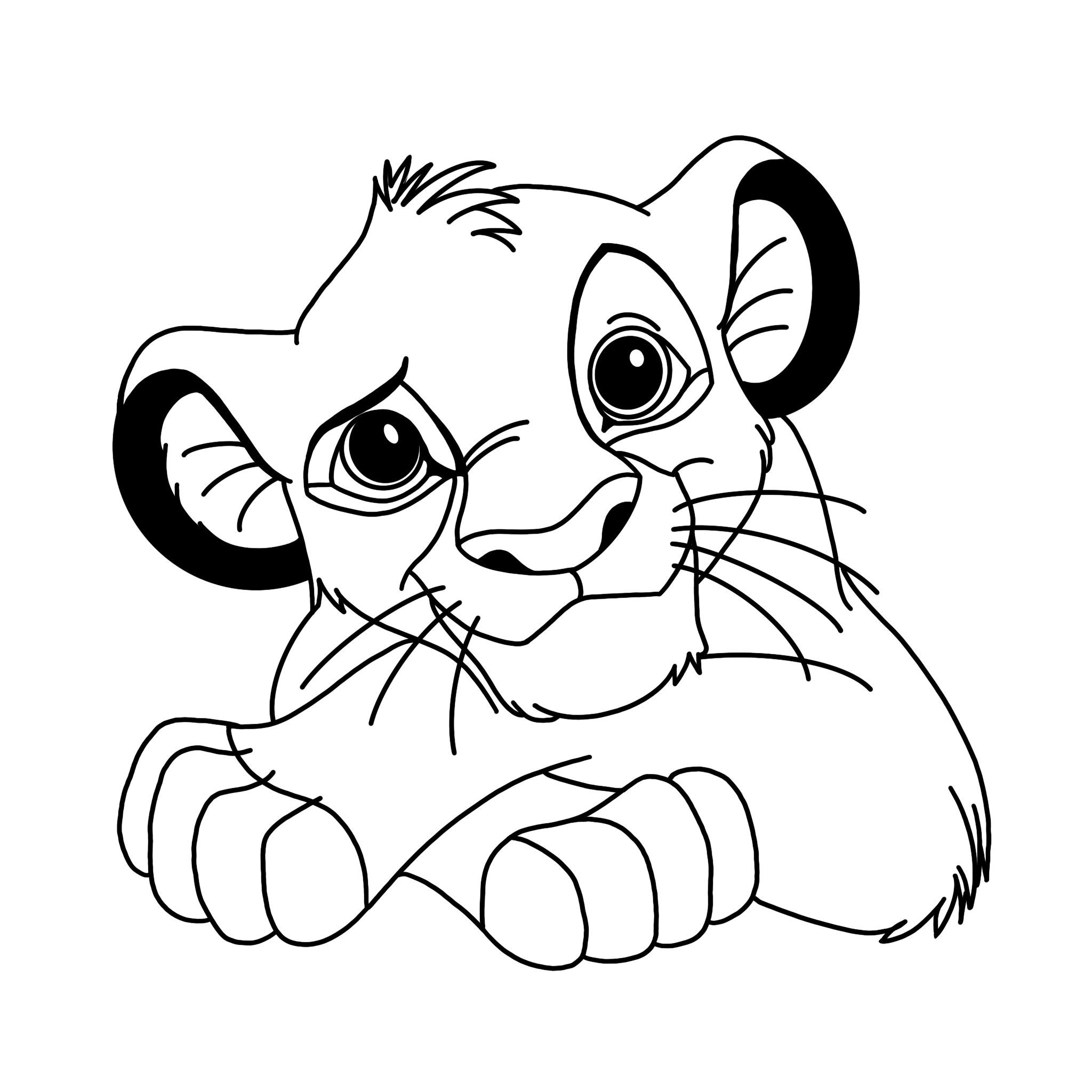 Lion King Simba Coloring Pages
