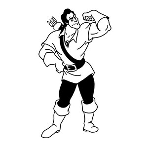 Gaston the Beauty and the Beast Digital Files Svg/pdf/png/jpeg Villain ...